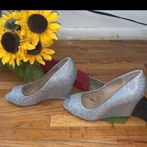 Forever 21 | Shoes | Forever Silver Wedge Heels | Poshmark